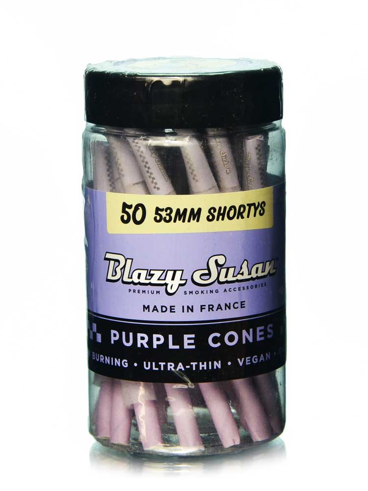 Blazy Susan Purple Shorty's Pre Rolled Cones - 50 count — Badass Glass