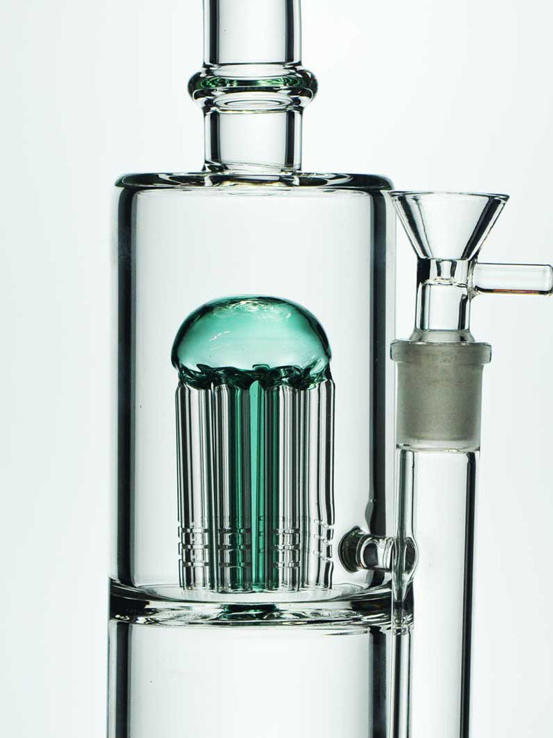 12" Double Chamber Tree Perc Bong — Badass Glass
