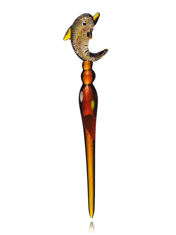 Glass Dolphin Dabber | Glass Bongs & Dab Rigs at — Badass Glass