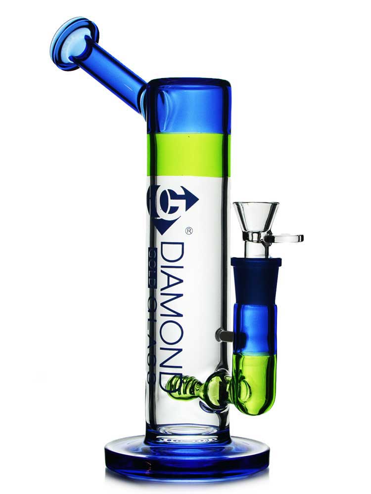 Diamond Glass Inline Bong — Badass Glass