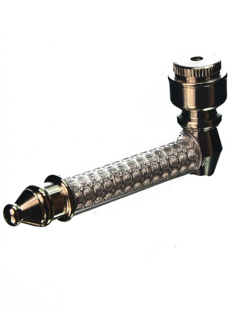 Metal Smoking Pipe with Lid — Badass Glass