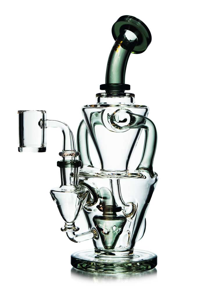 Dual Arm Recycler Dab Rig by MK Glass — Badass Glass