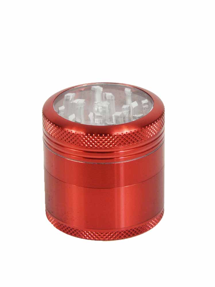 Mini 4pc Weed Grinder with Clear Top — Badass Glass