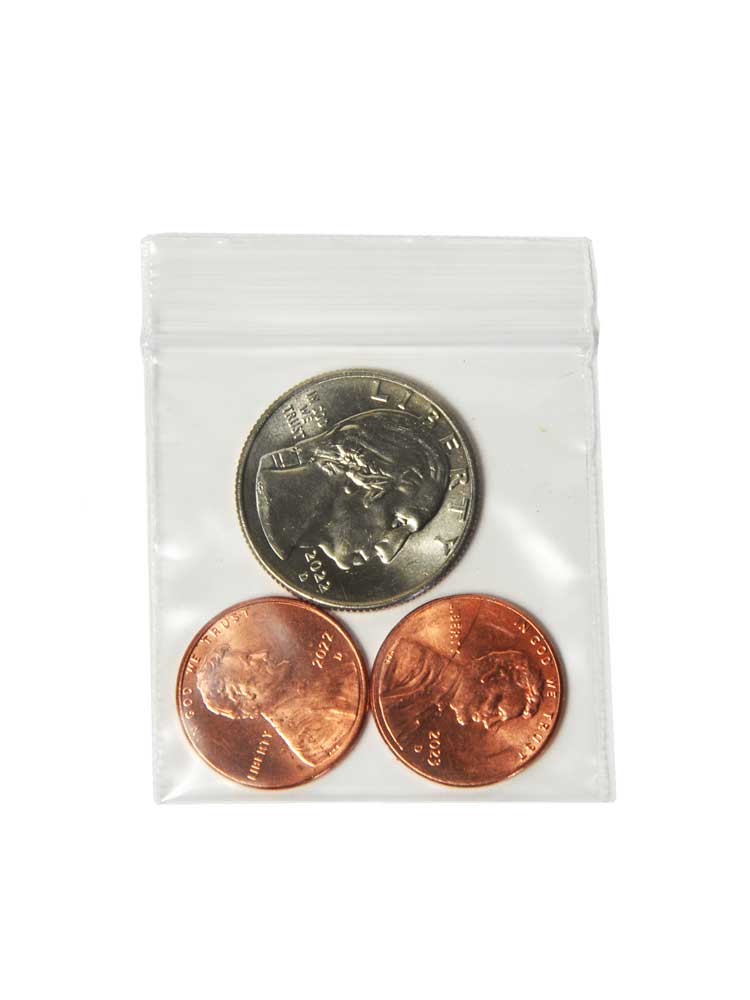 175175 Mini Zip Baggies Resealable 1.75" x 1.75" — Badass Glass