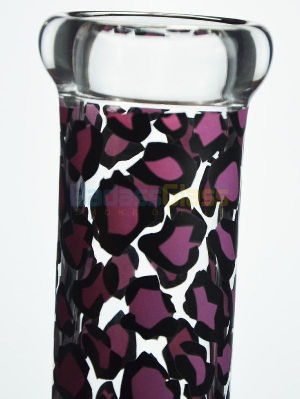 15" Leopard Print Bong for Sale at — Badass Glass