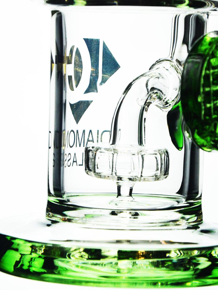 Emerald Green Dab Rig by Diamond — Badass Glass