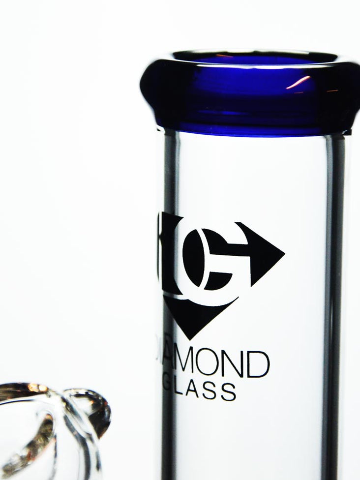 Straight Tube Bongs - Straight Shooter Pipe Bong with Perc - Badass Glass