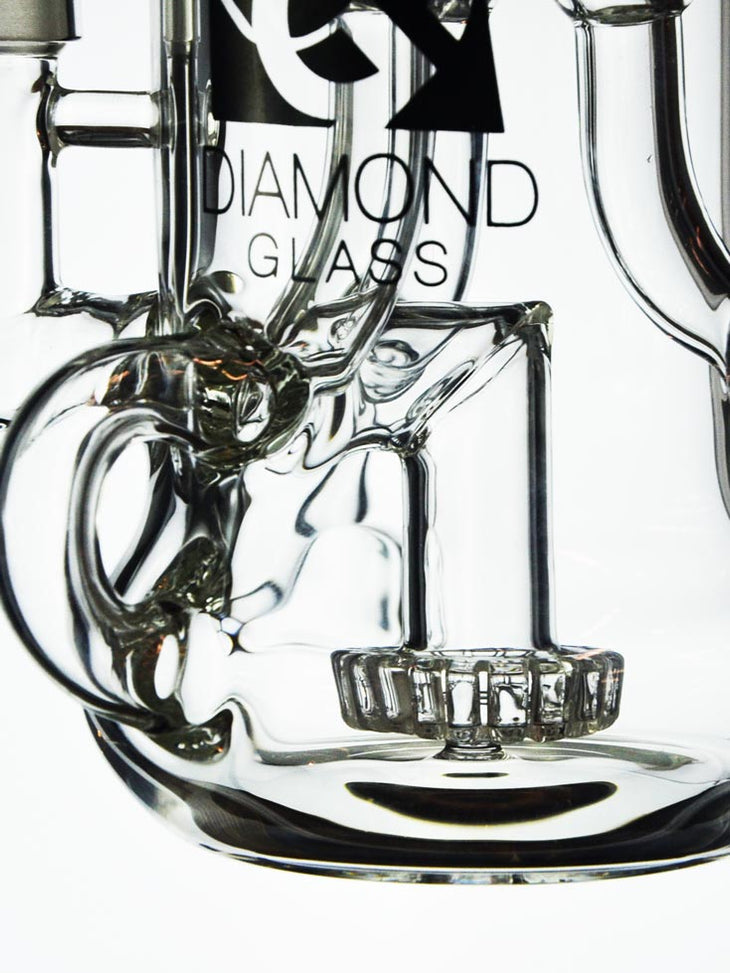 Diamond Glass Triple Incycler: A Masterpiece — Badass Glass