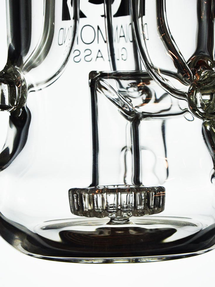 Diamond Glass Triple Incycler: A Masterpiece — Badass Glass