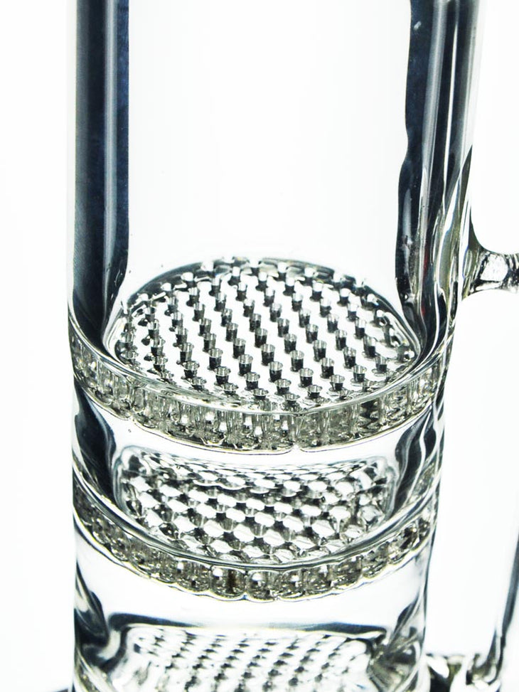 Triple Honeycomb Tree Perc Bong by Diamond at — Badass Glass