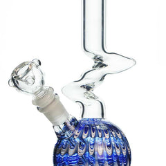 9" Z Shaped Bong Water Pipe | Z Shaped Bongs at — Badass Glass