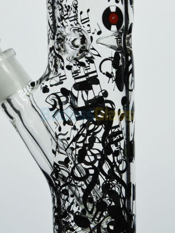 Straight Tube Bongs - Straight Shooter Pipe Bong with Perc - Badass Glass