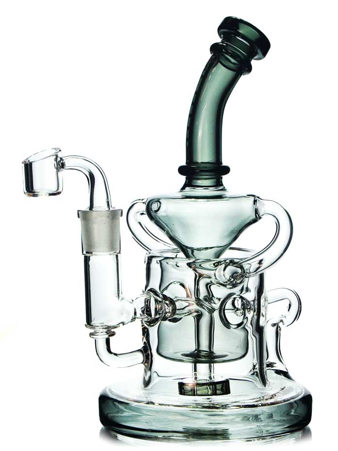Double Arm Eclipse Recycler Dab Rig — Badass Glass