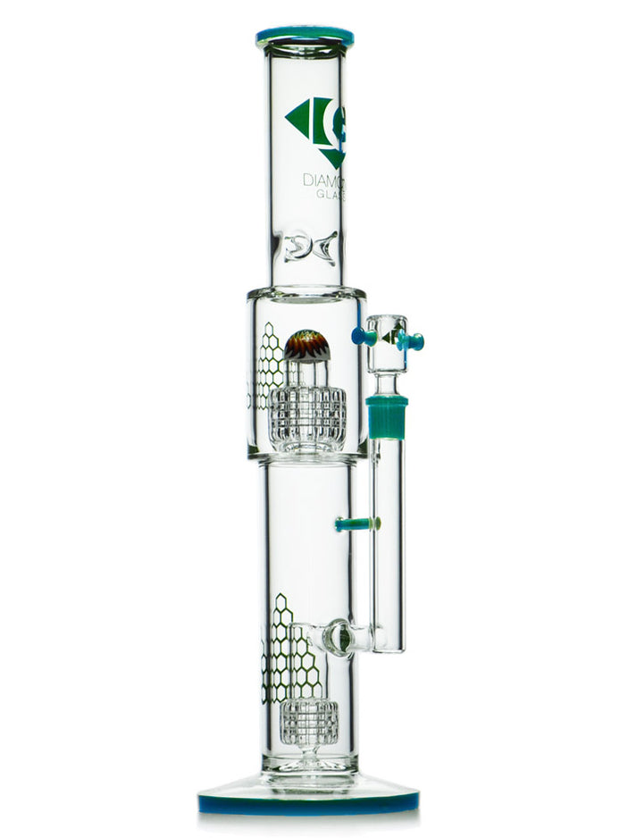 Double Matrix Water Pipe By Diamond Glass — Badass Glass