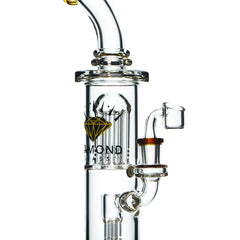 Best Double Perc Dab Rig by Diamond at — Badass Glass