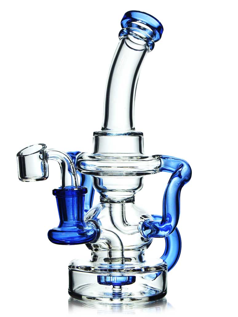 Mini Double Recycler Rig | Mini Dab Rigs For Sale | — Badass Glass