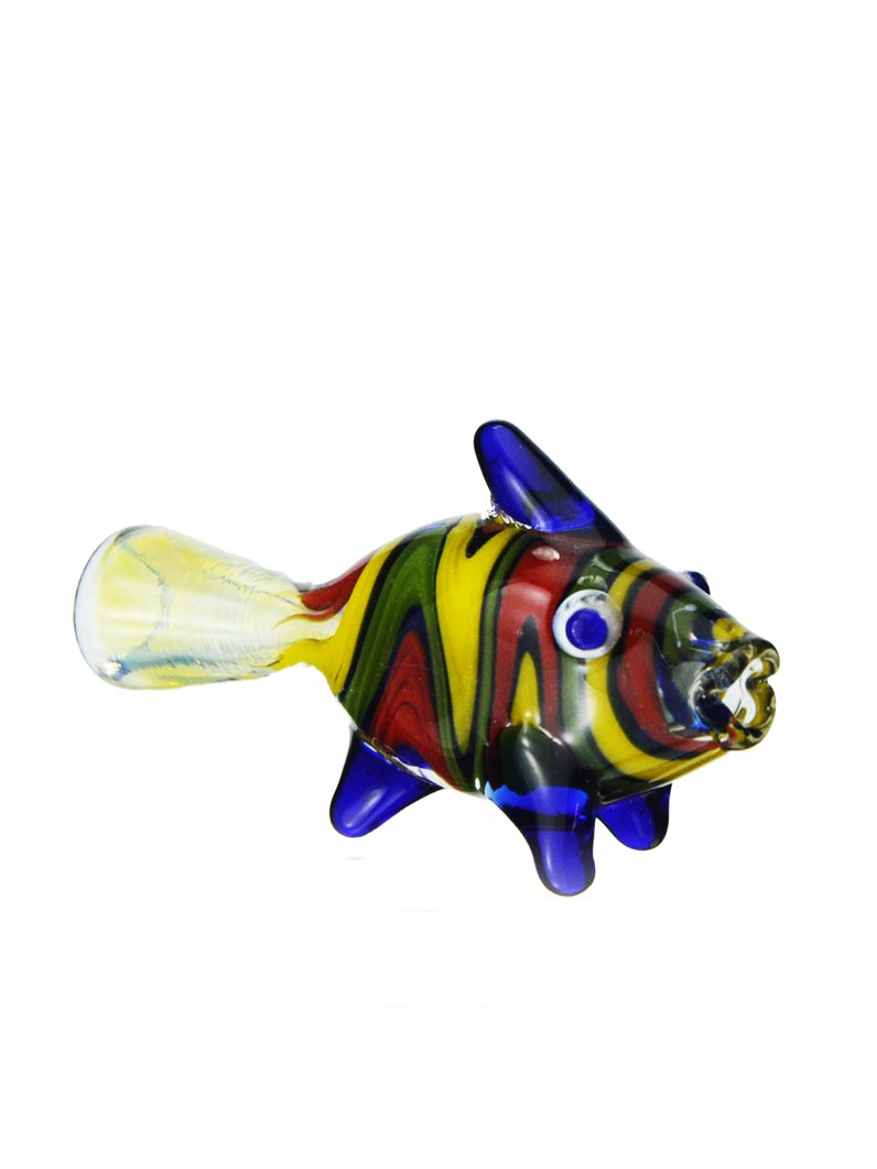 Glass Fish Pipe - Awesome Chillum Pipe For Sale only at — Badass Glass
