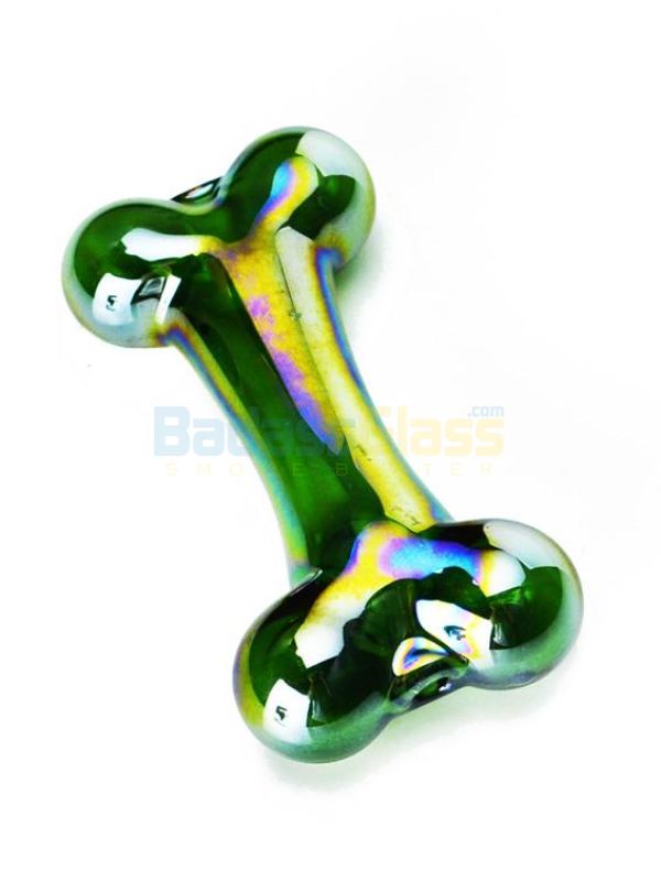 Green Dog Bone Pipe at — Badass Glass