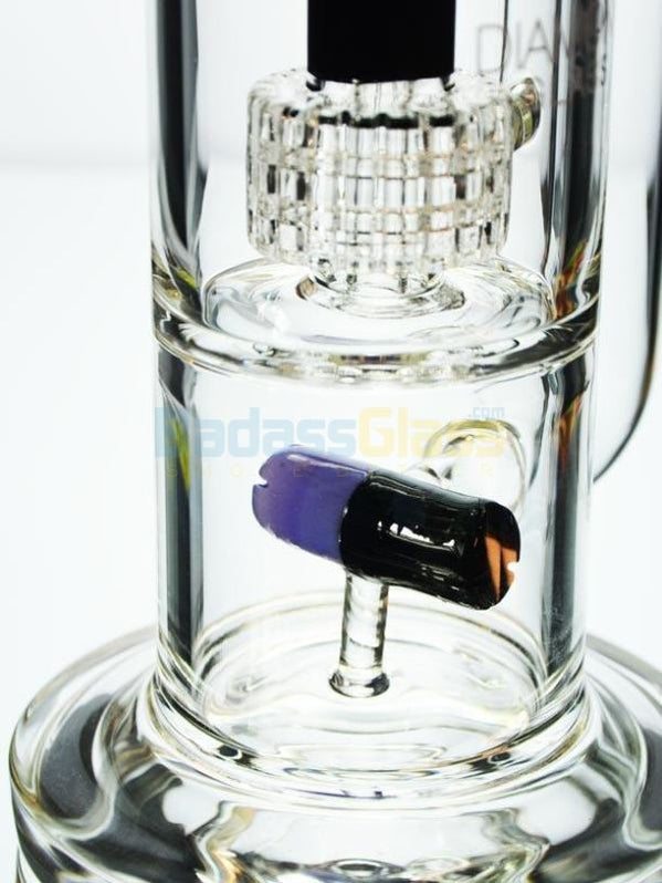 Matrix Pill Perc Bong by Diamond Glass | Water Pipes | — Badass Glass