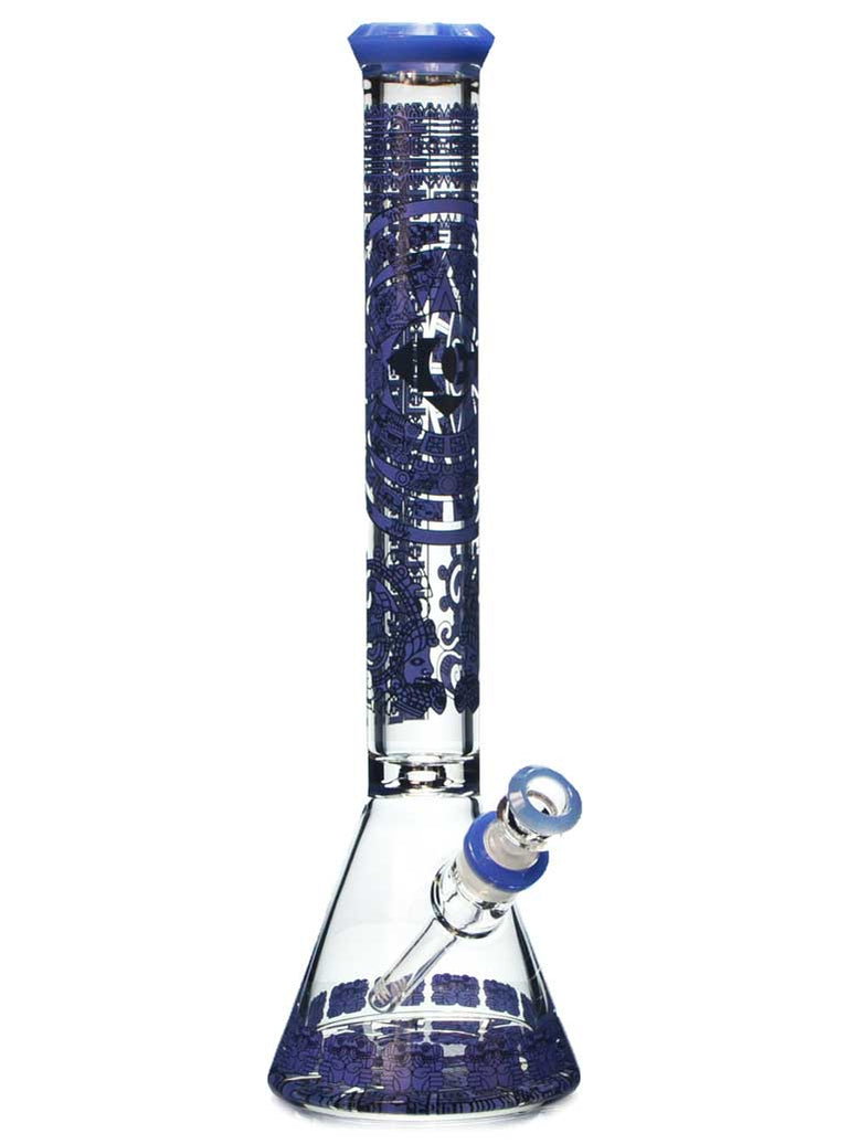 Ancient Mayan Beaker Bong - 9mm Thick — Badass Glass