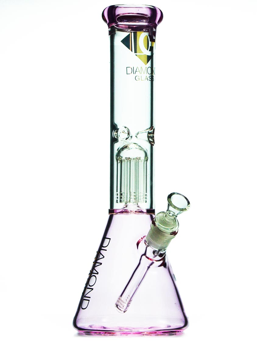 14" Pink Beaker Waterpipe at — Badass Glass