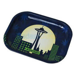 Seattle Skyline Tray | Rolling Trays at Badass Glass