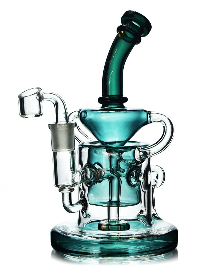 Double Arm Eclipse Recycler Dab Rig — Badass Glass
