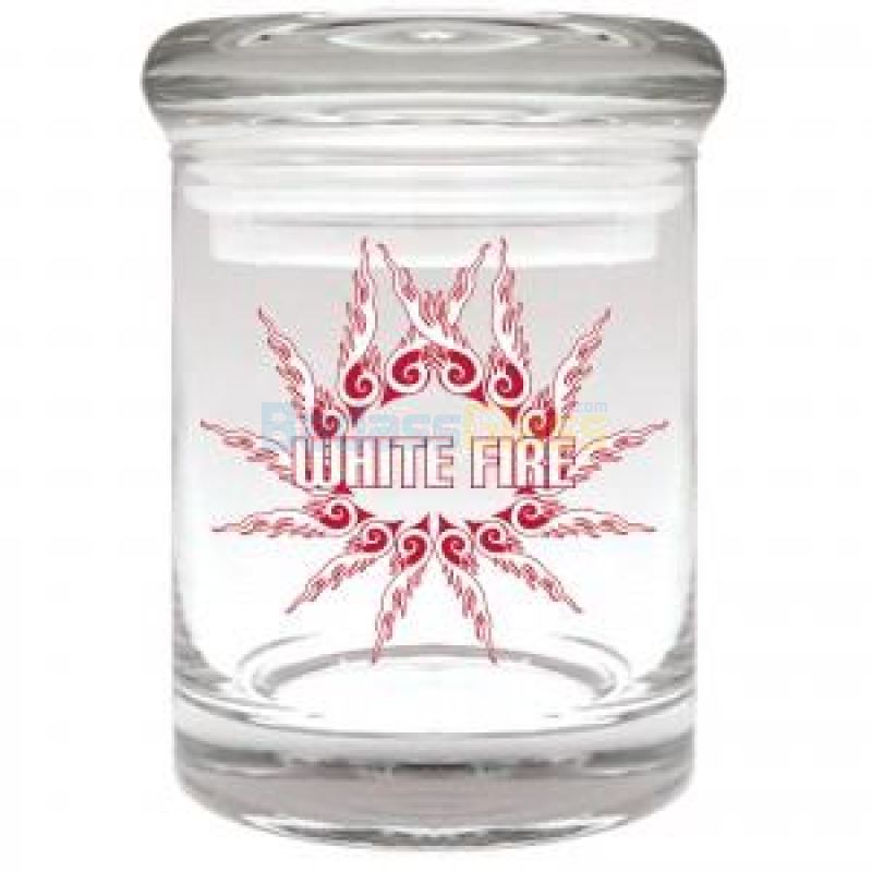 White Fire Stash Jar at — Badass Glass