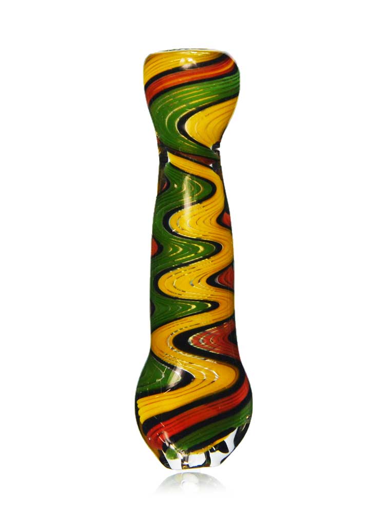 3" Wig Wag Chillum Pipe — Badass Glass